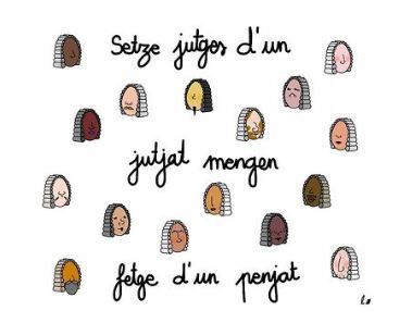 Setze jutges d'un jutjat mengen fetge d'un penjat | PCCD