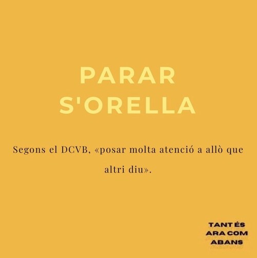 Parar orella | PCCD