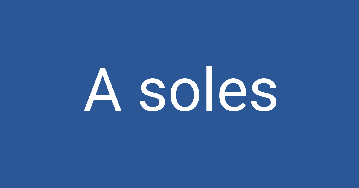 A soles | PCCD
