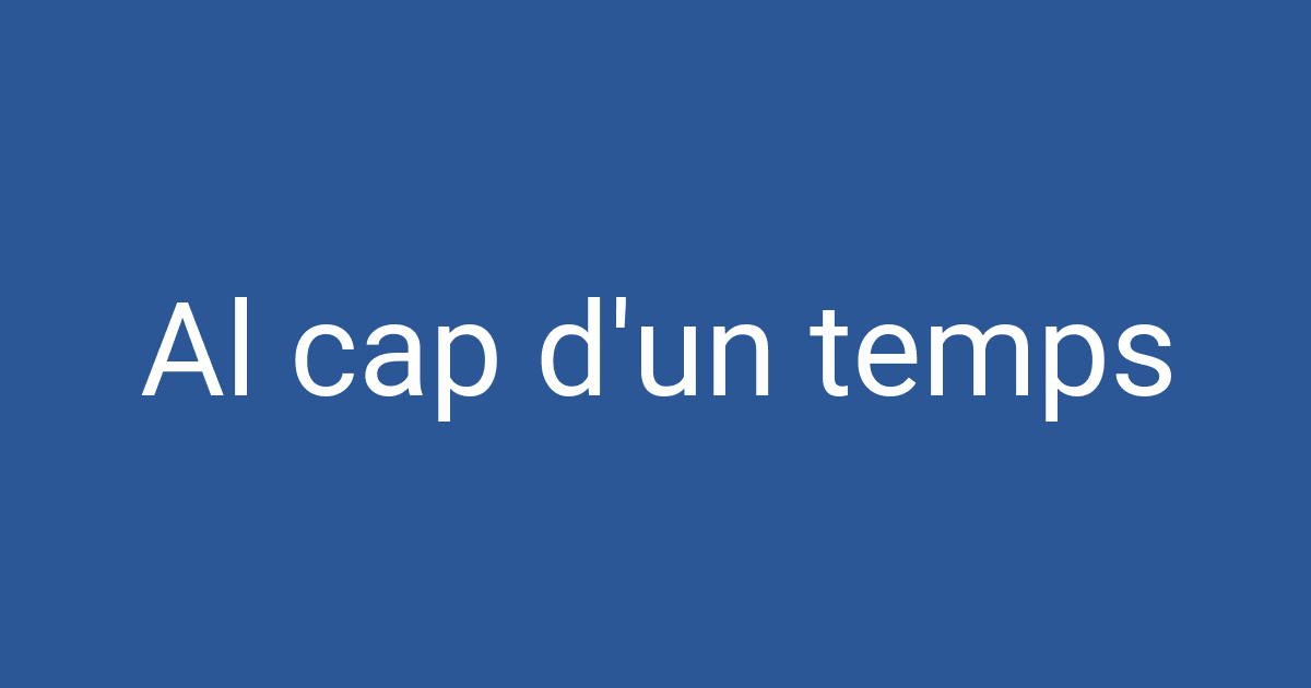 Al cap d'un temps | PCCD