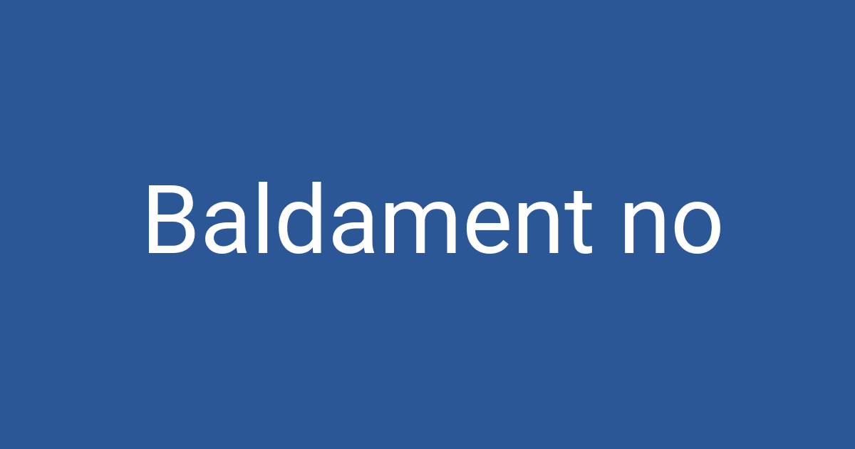 Baldament no | PCCD