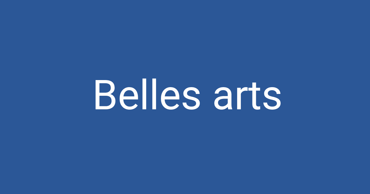 Belles arts | PCCD
