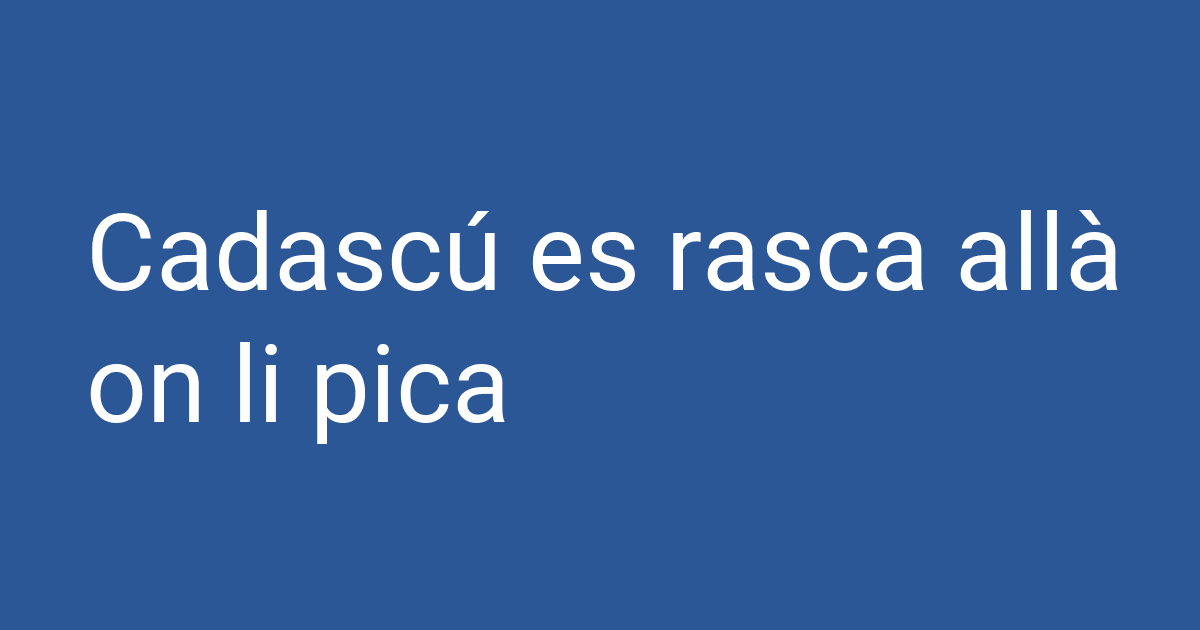 Cadascú es rasca allà on li pica | PCCD