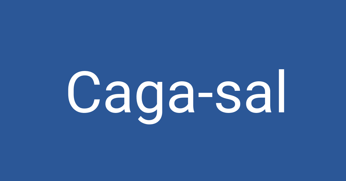 Caga-sal | PCCD