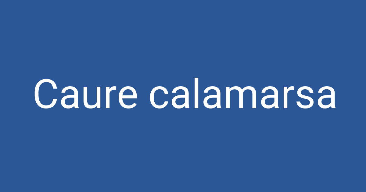 Caure calamarsa - PCCD