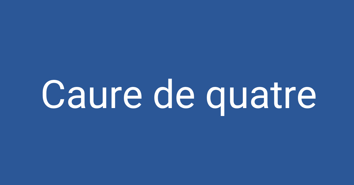 Caure de quatre | PCCD