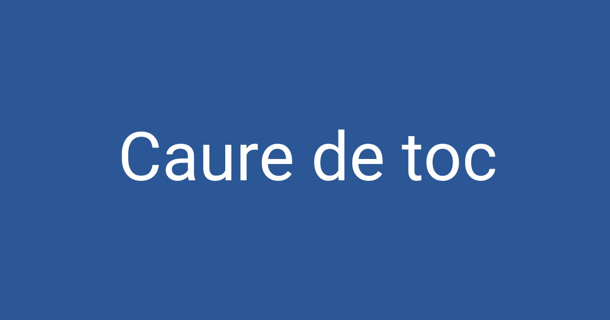 Caure de toc | PCCD