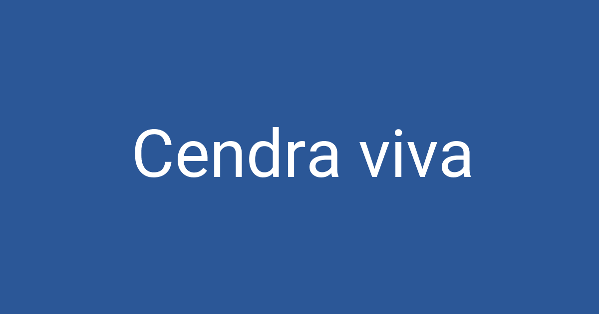 Cendra viva | PCCD