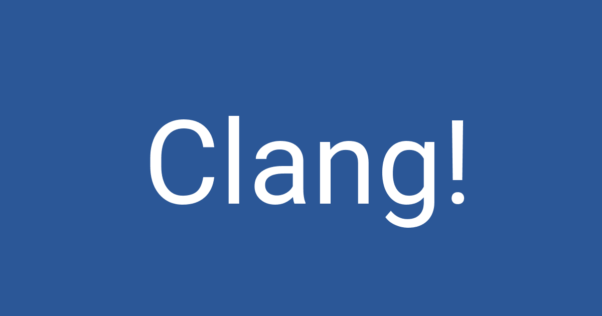 Clang! | PCCD
