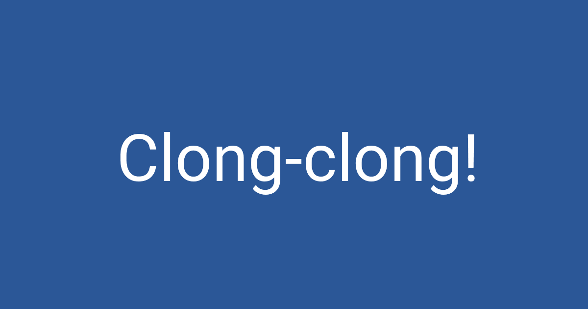 Clong-clong! | PCCD