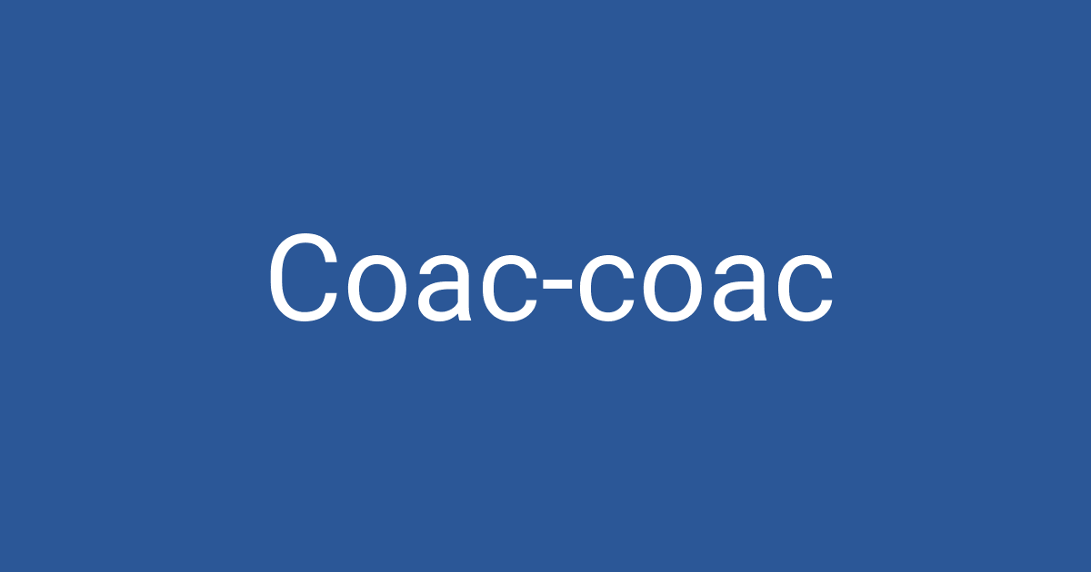 Coac-coac | PCCD