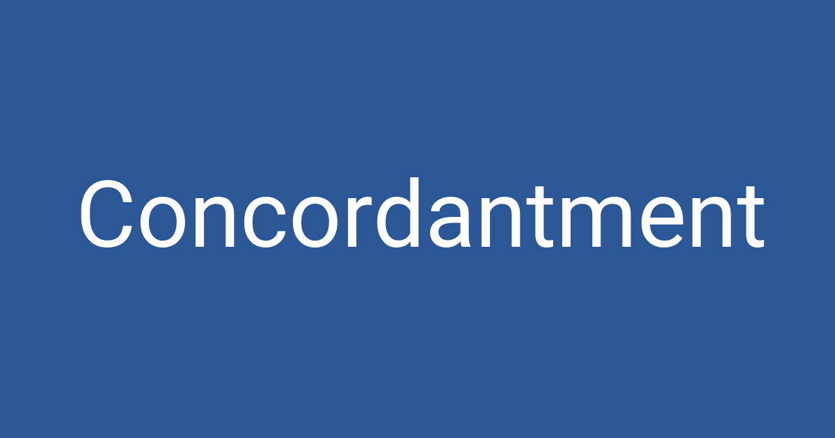 Concordantment | PCCD