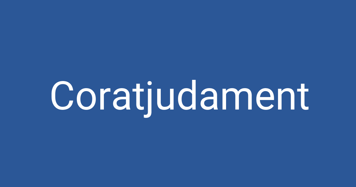 Coratjudament | PCCD
