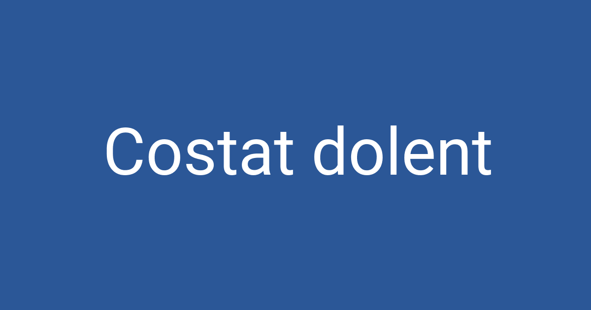 Costat dolent | PCCD