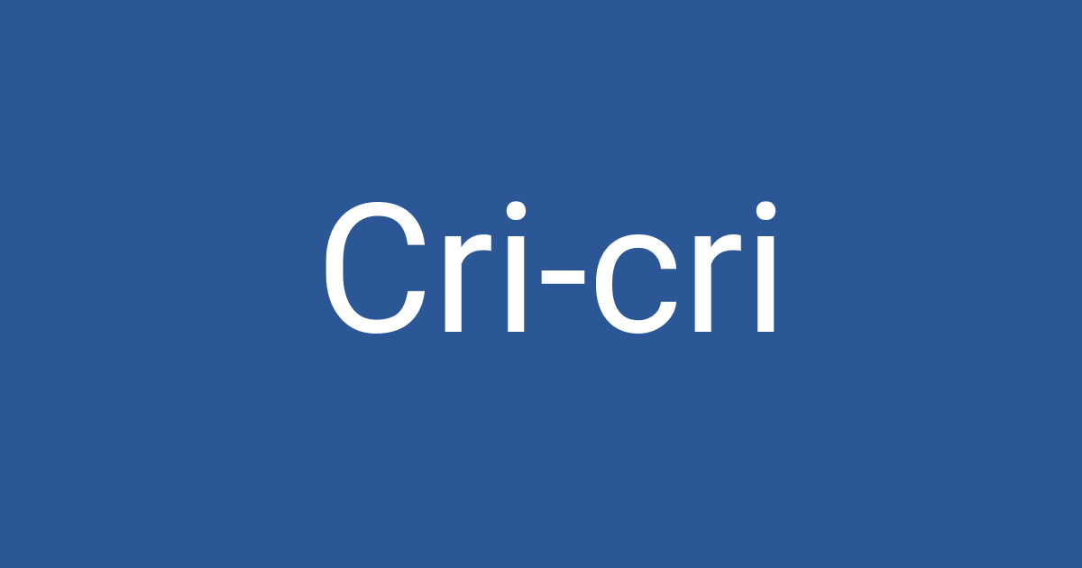 Cri-cri | PCCD