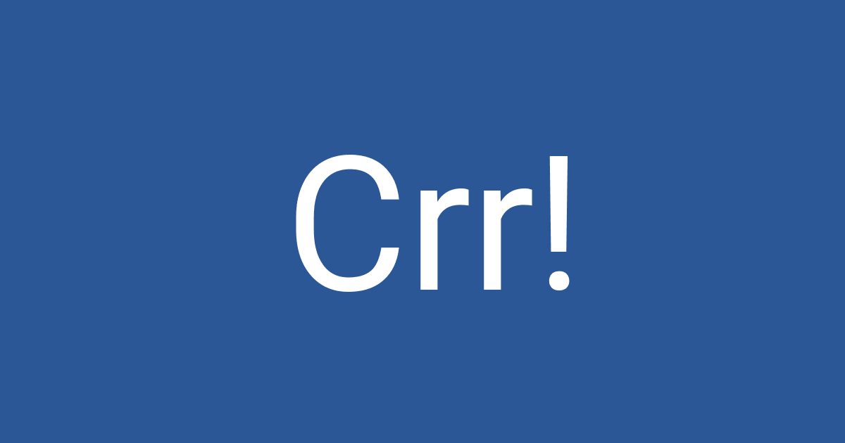Crr! | PCCD
