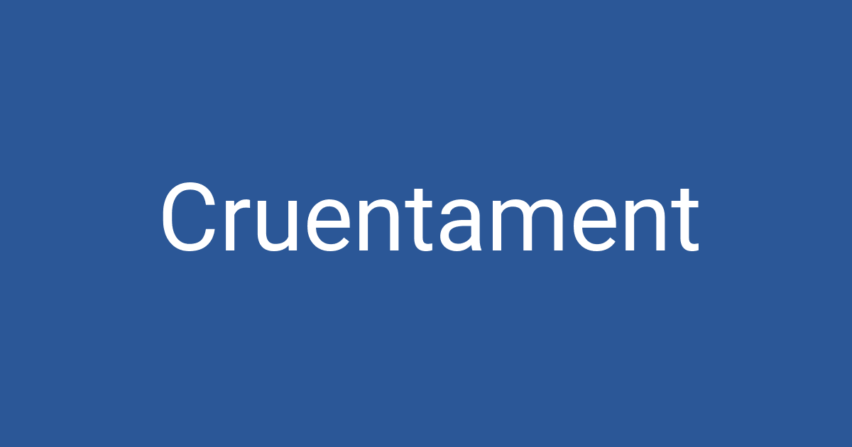 Cruentament | PCCD