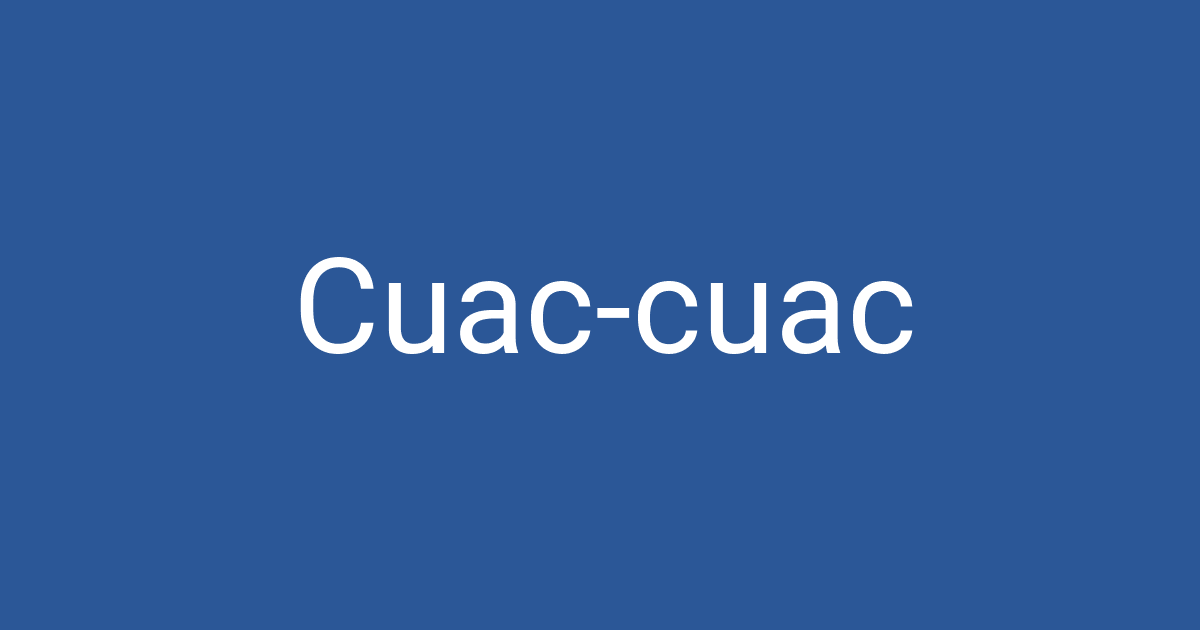 Cuac-cuac | PCCD