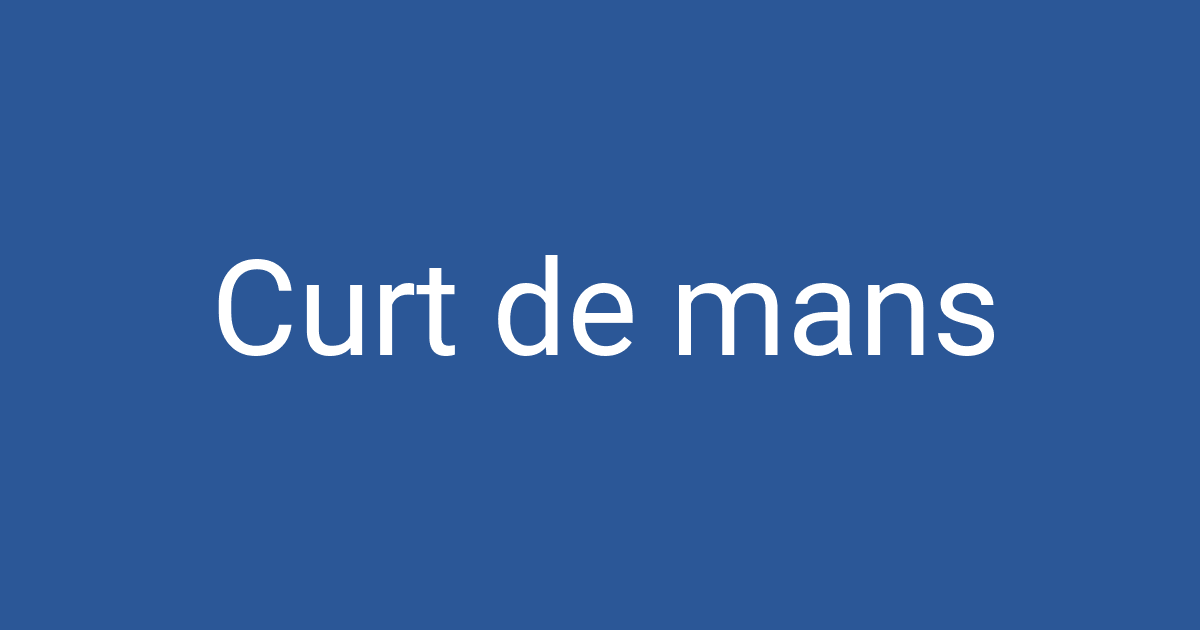 Curt de mans | PCCD