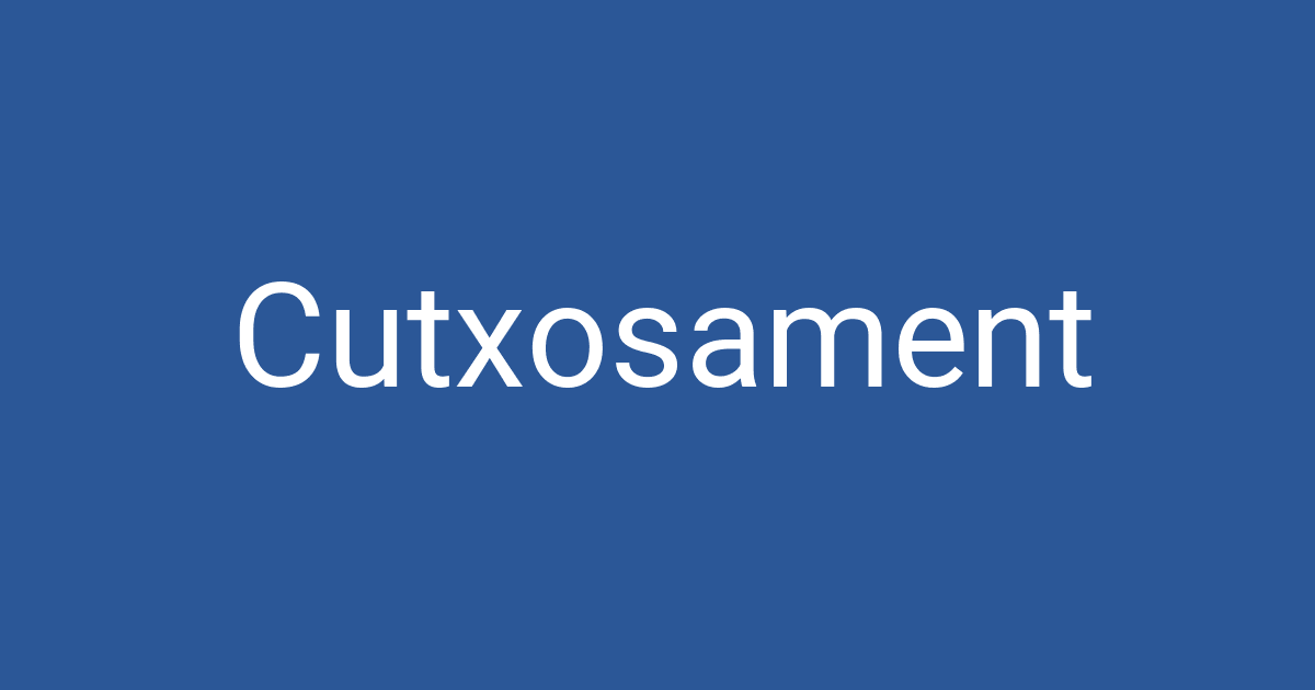 Cutxosament | PCCD
