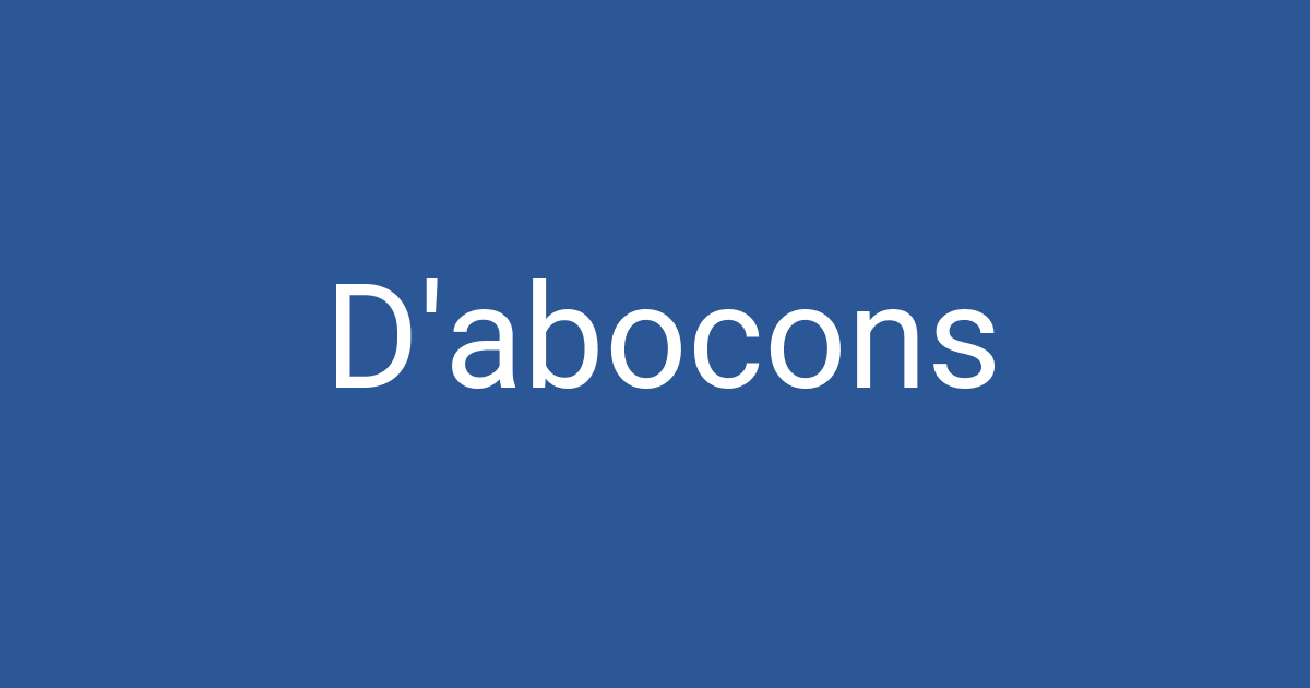 D'abocons | PCCD