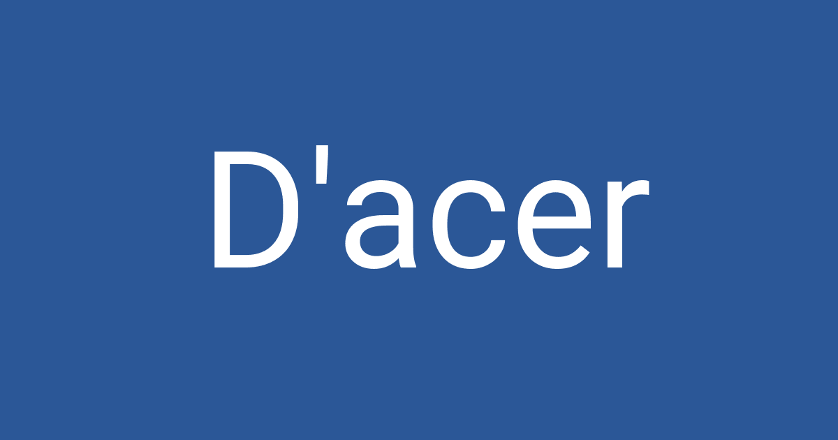 D'acer | PCCD