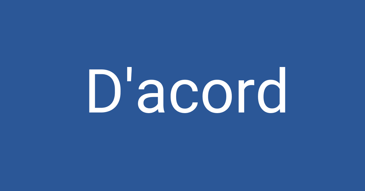 D'acord | PCCD