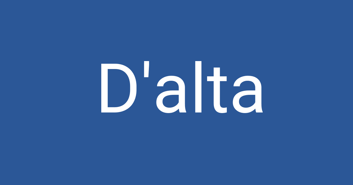 D'alta | PCCD