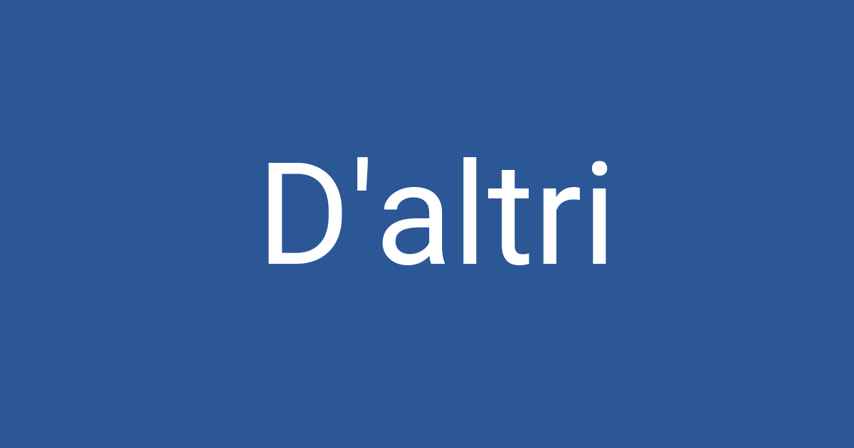 D'altri | PCCD