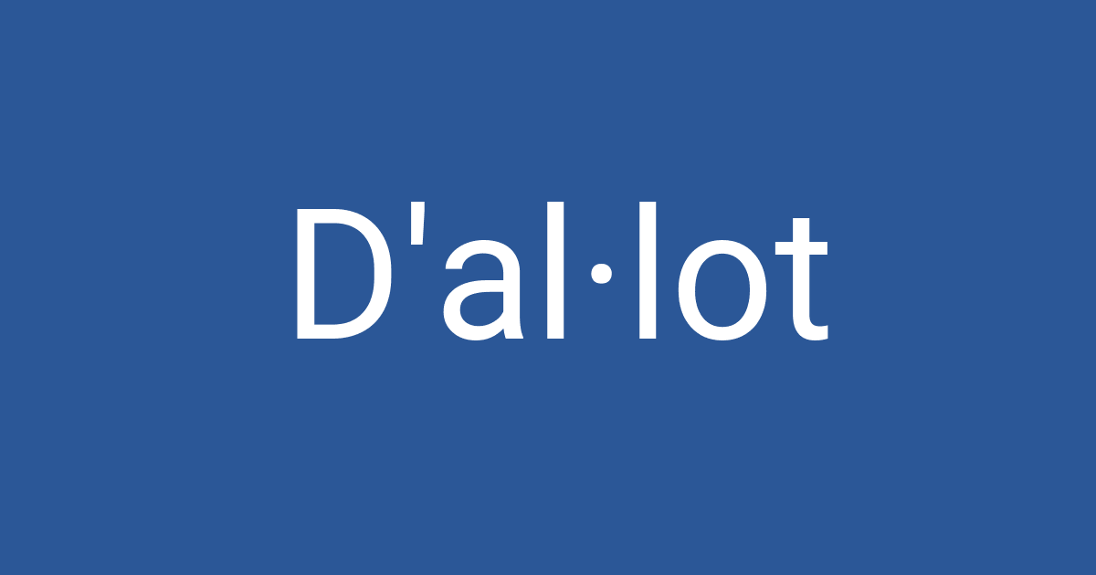D'al·lot | PCCD