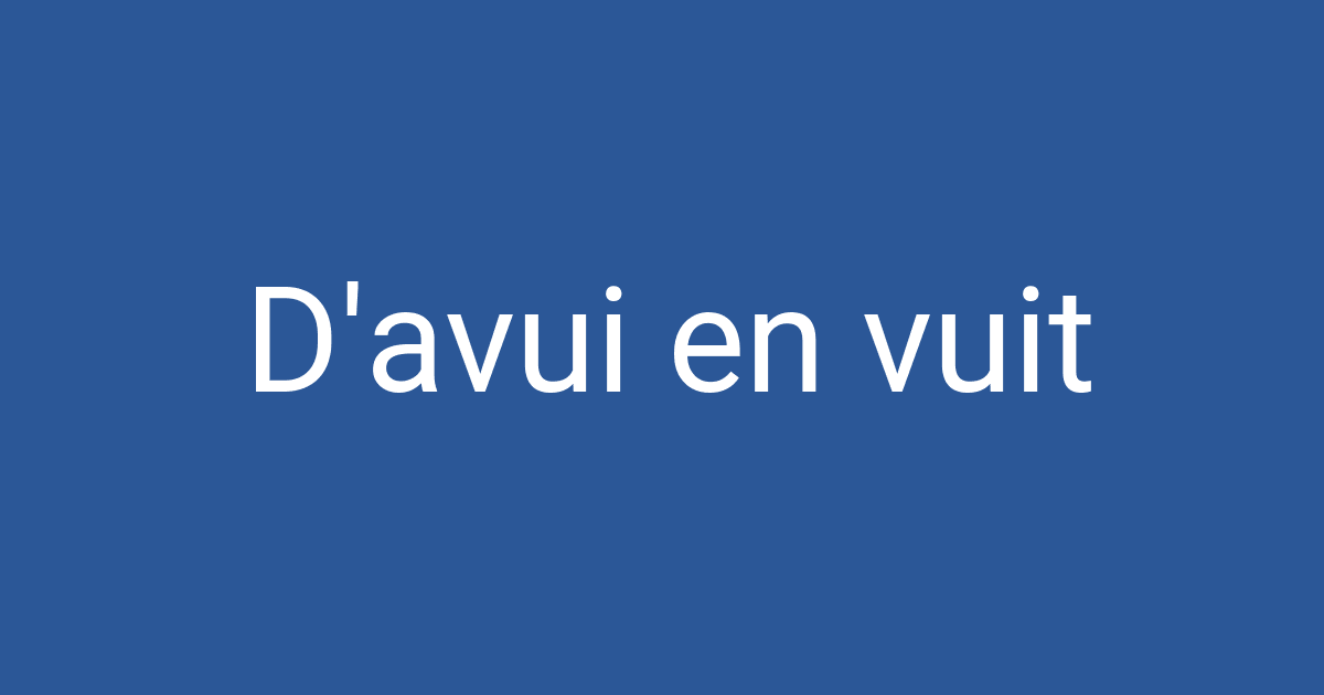 D'avui en vuit | PCCD