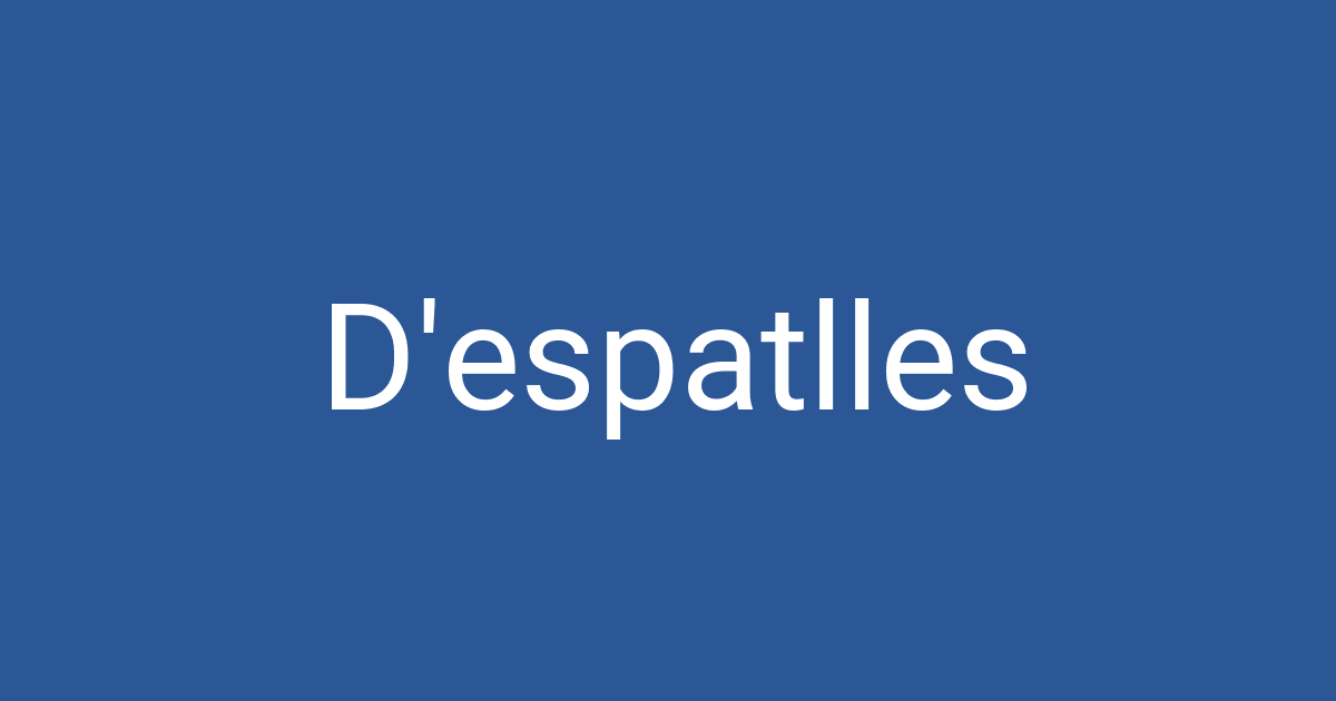 D'espatlles | PCCD