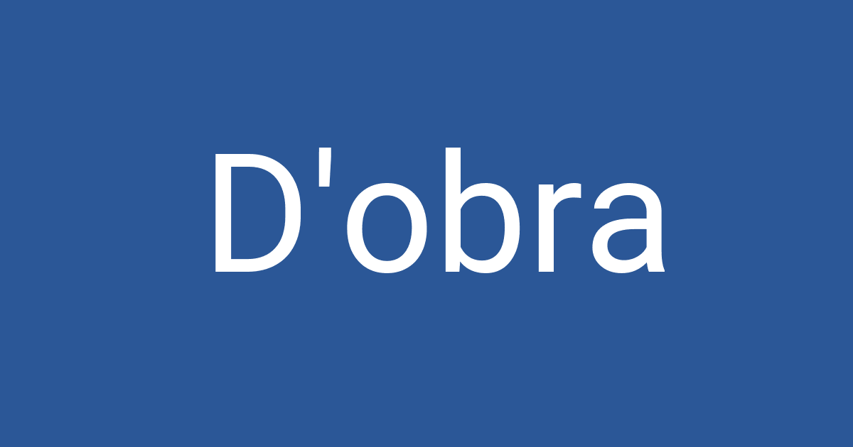 D'obra | PCCD