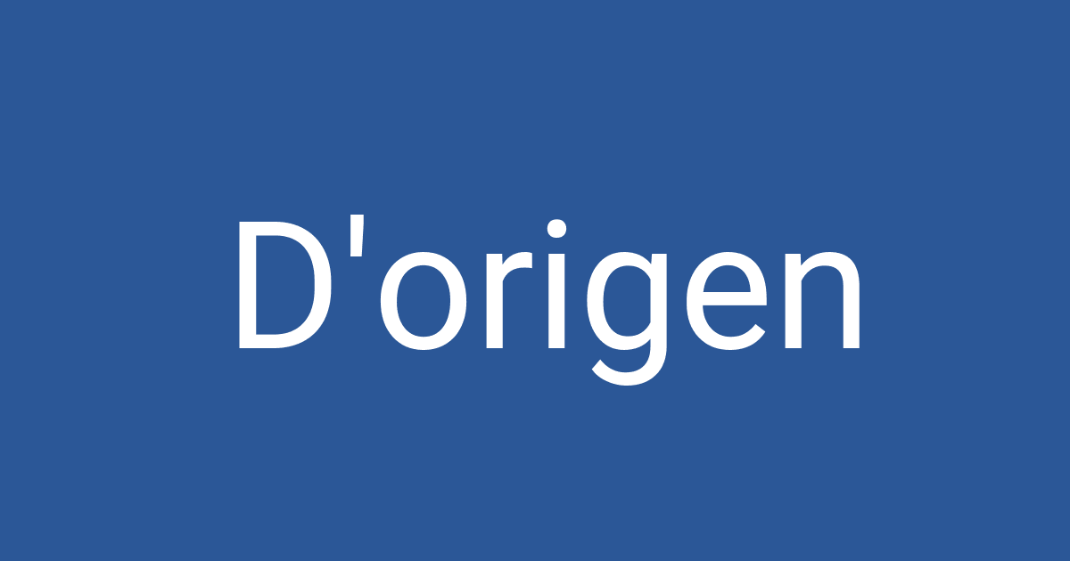 D'origen | PCCD