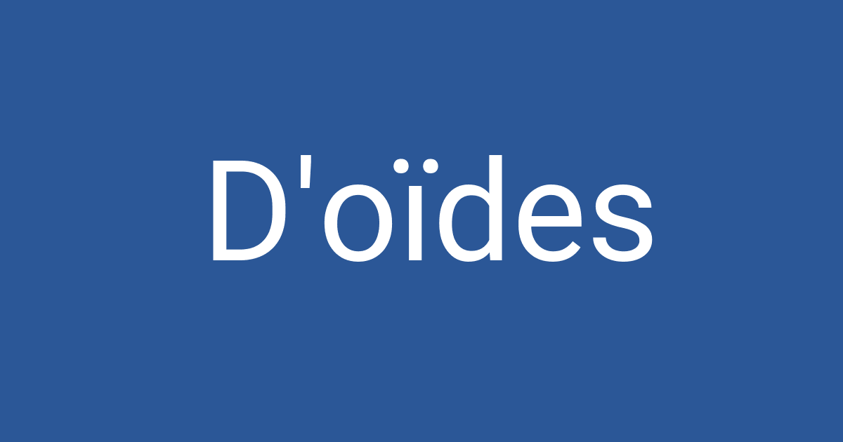D'oïdes | PCCD