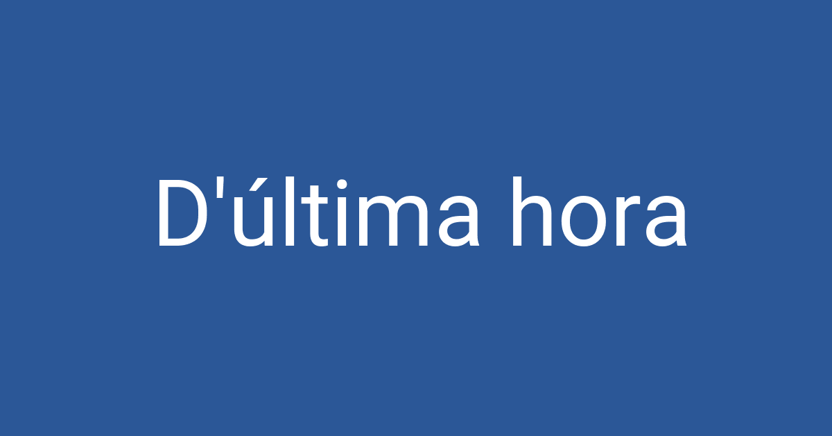 D'última hora | PCCD