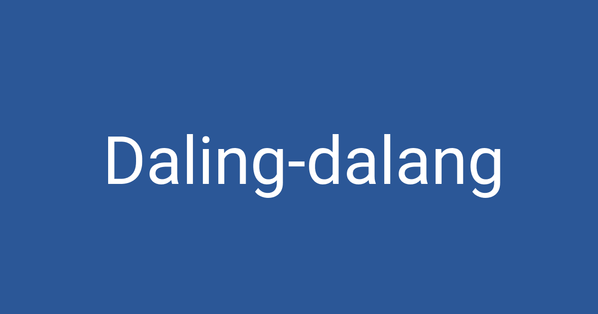 Daling-dalang | PCCD
