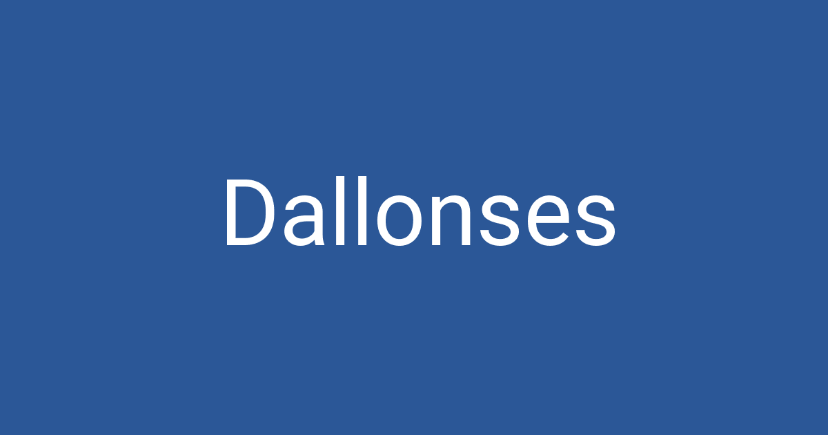 Dallonses | PCCD