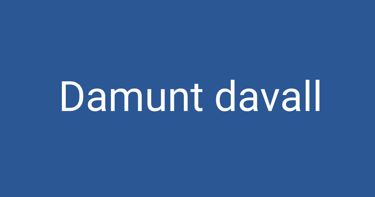 Damunt davall | PCCD