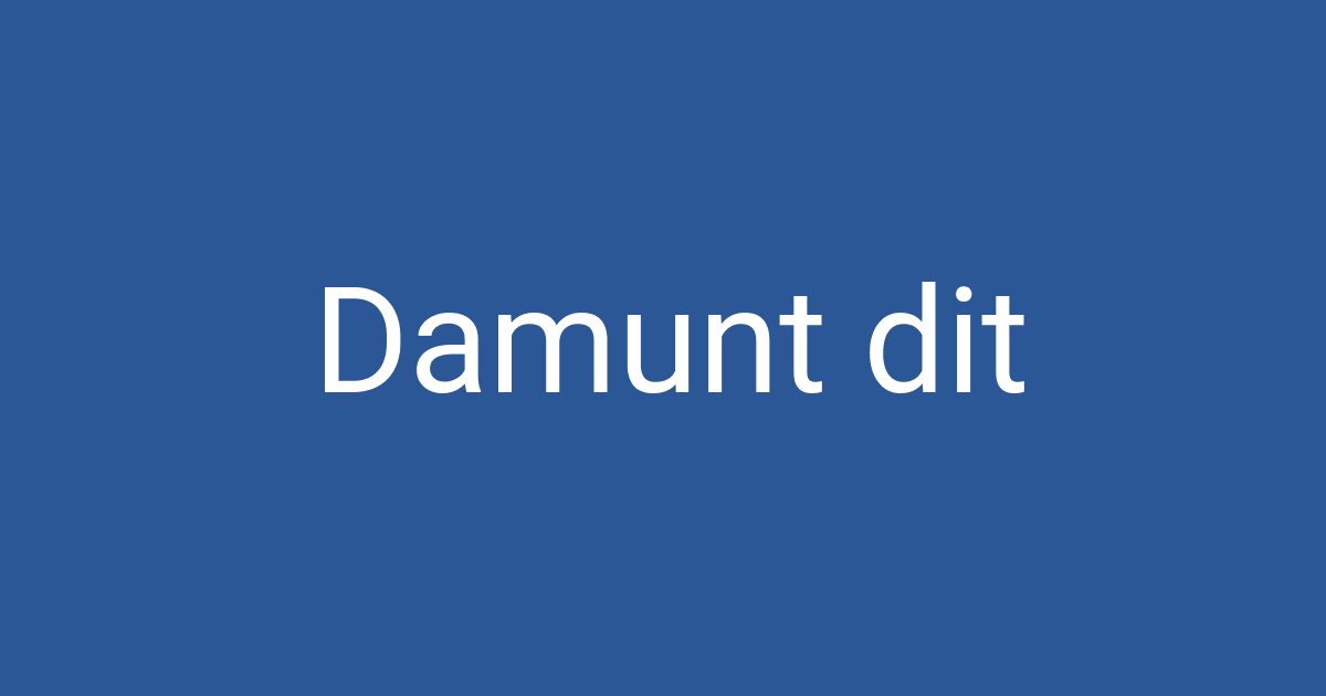 Damunt dit | PCCD