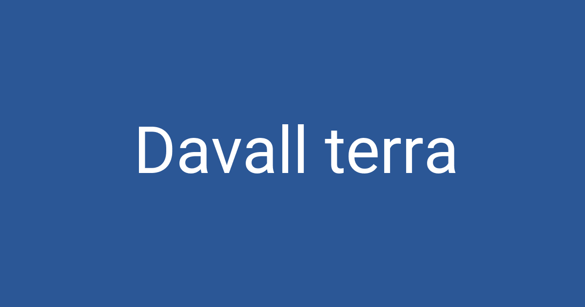Davall terra | PCCD