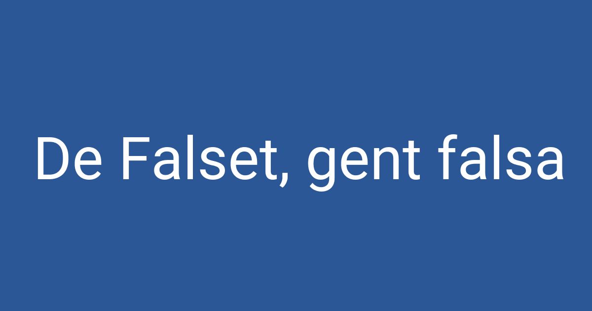 De Falset, gent falsa | PCCD