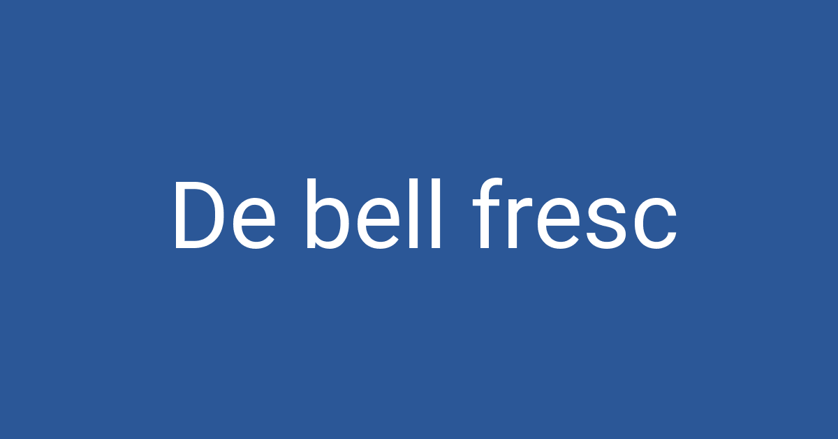 De bell fresc | PCCD