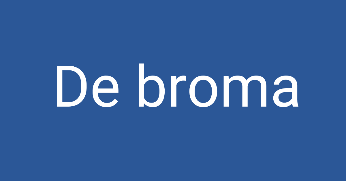 De broma | PCCD