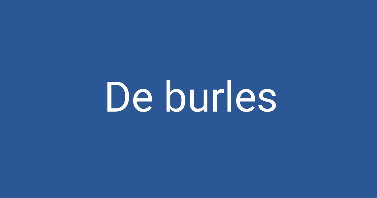 De burles | PCCD