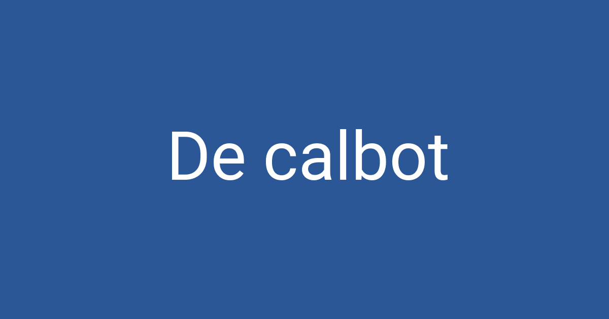 De calbot | PCCD
