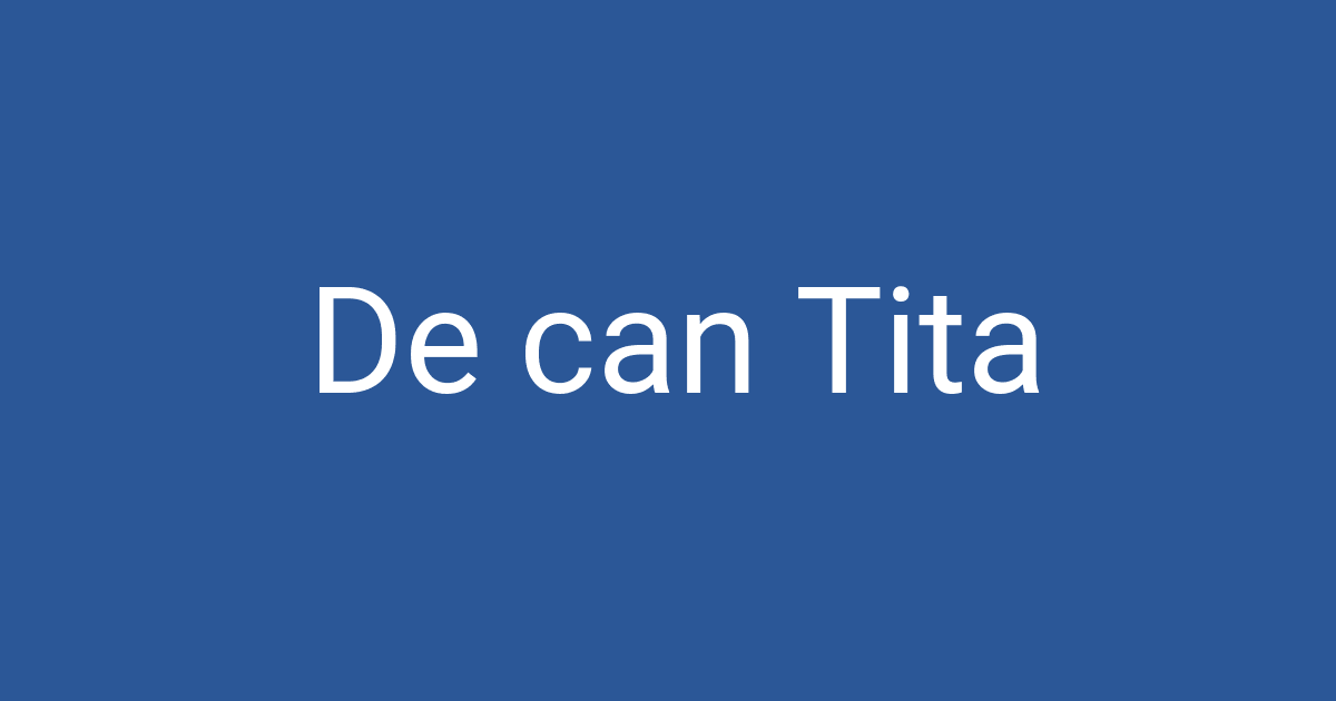 De can Tita | PCCD