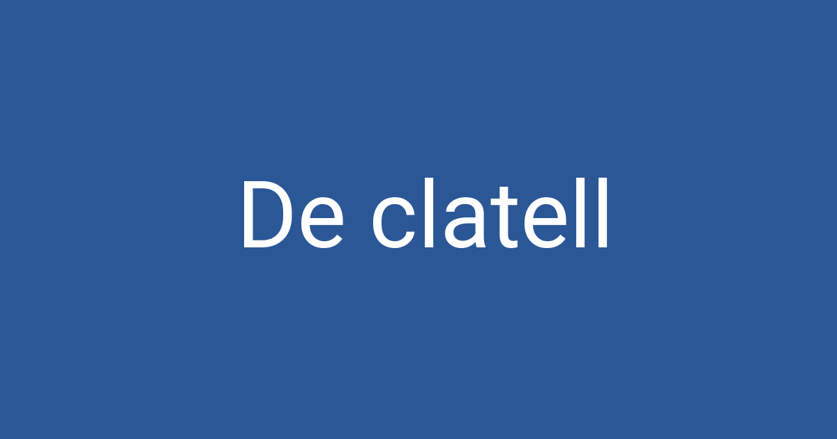 De clatell | PCCD
