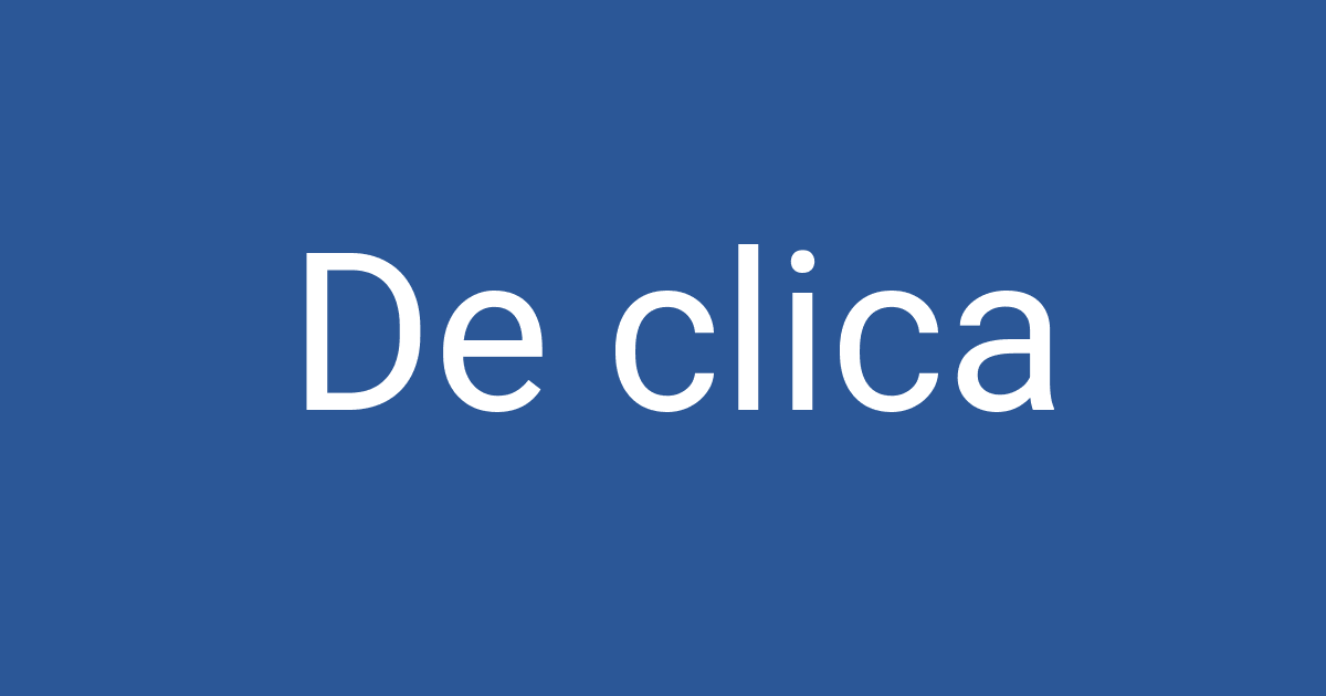 De clica | PCCD