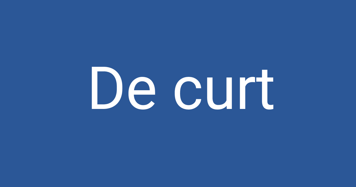 De curt | PCCD